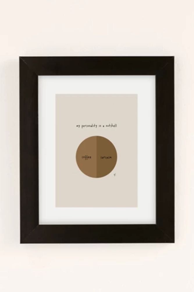 Urban Outfitters Amy Franke My Personality A Nutshell Art Print | Mall ...