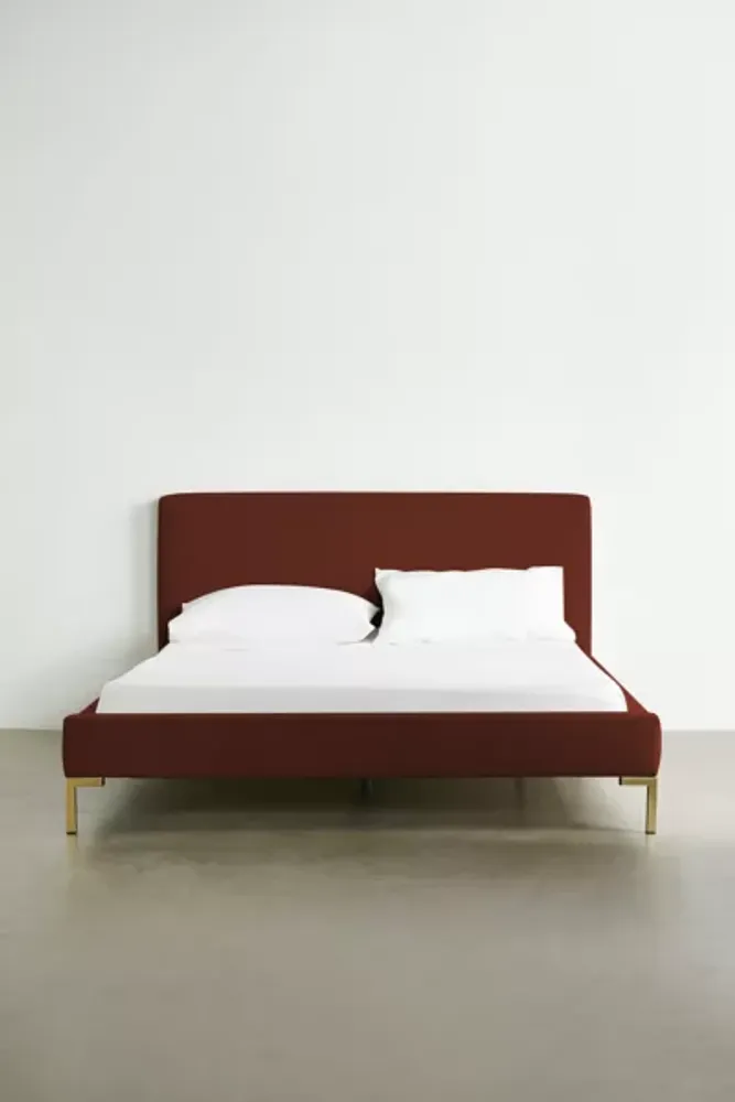 Rosalie velvet platform bed store
