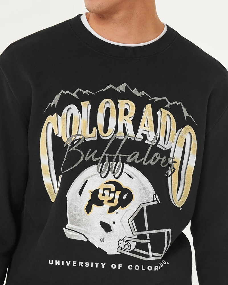 Hollister Relaxed University of Colorado Buffaloes Graphic Crew ...