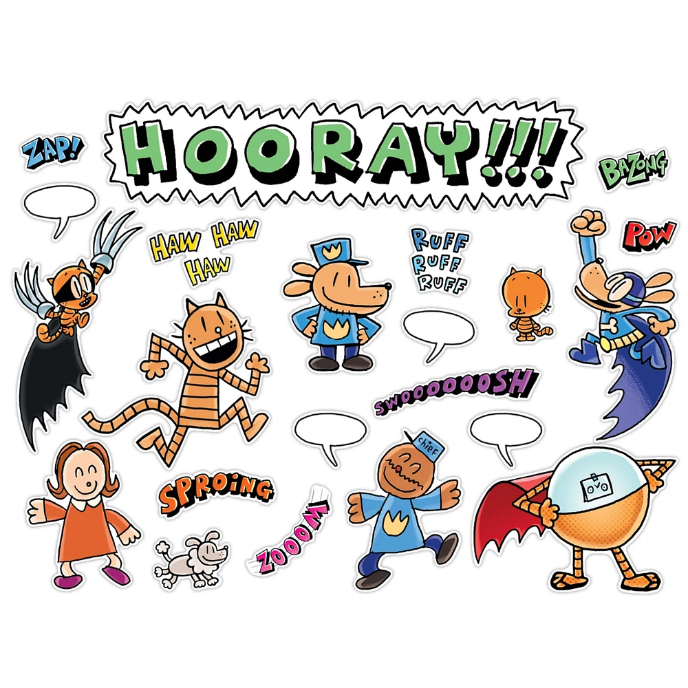 Scholastic® Dog Man Character Fun Bulletin Board Set | Hamilton Place