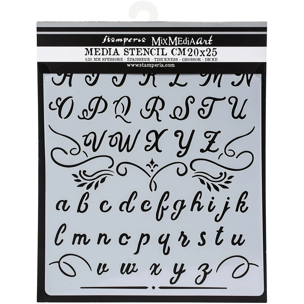 Stamperia Calligraphy Alphabet Stencil | Hamilton Place
