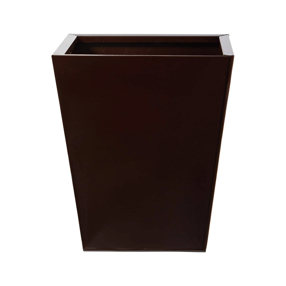 Nearly Natural 15" Classic Square Metal Planter | Hamilton Place