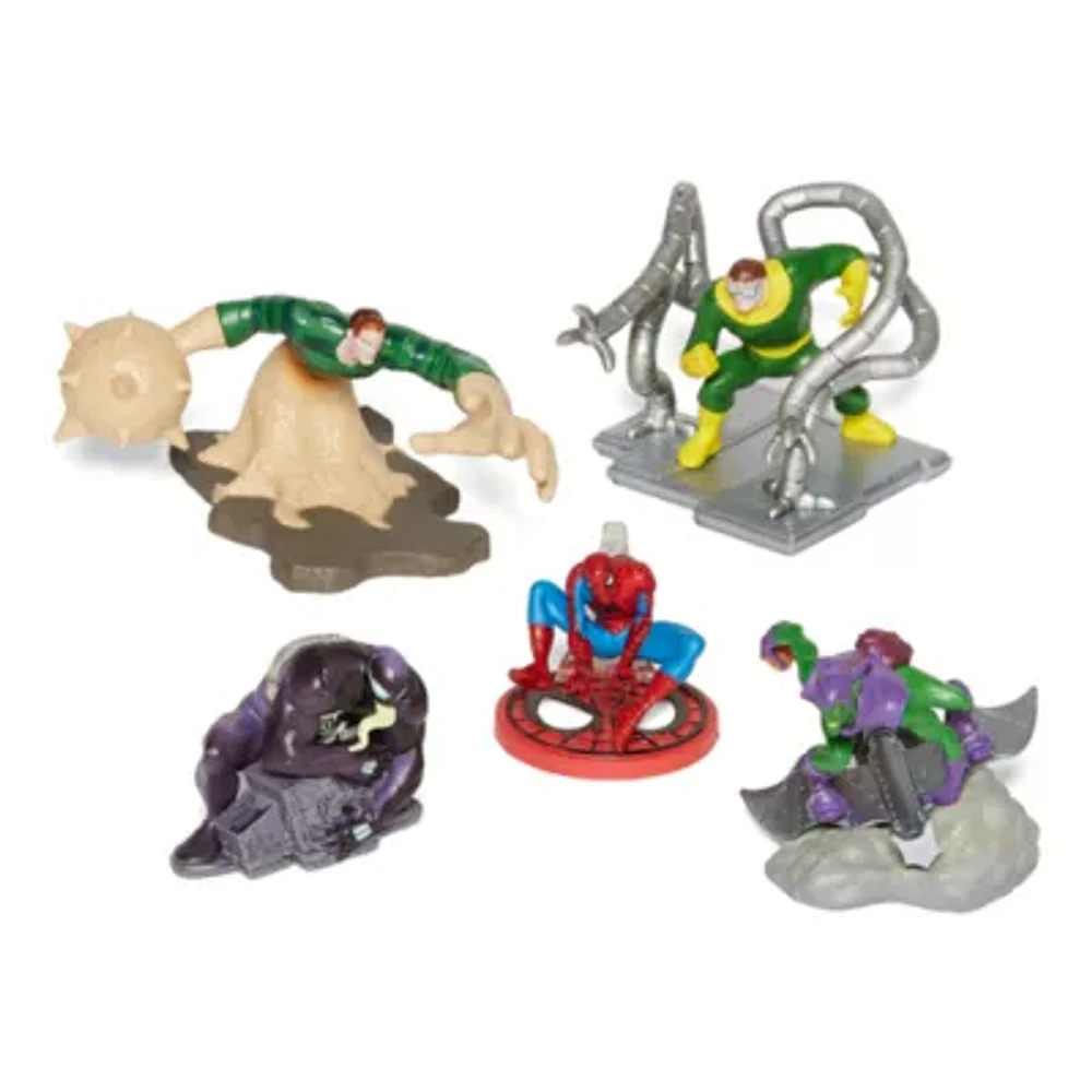 Disney Collection 5-Pc.Spiderman Playset Avengers Marvel Spiderman Toy ...