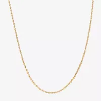 FINE JEWELRY 10K Gold 22 Inch Hollow Rope Chain Necklace | Hamilton Place