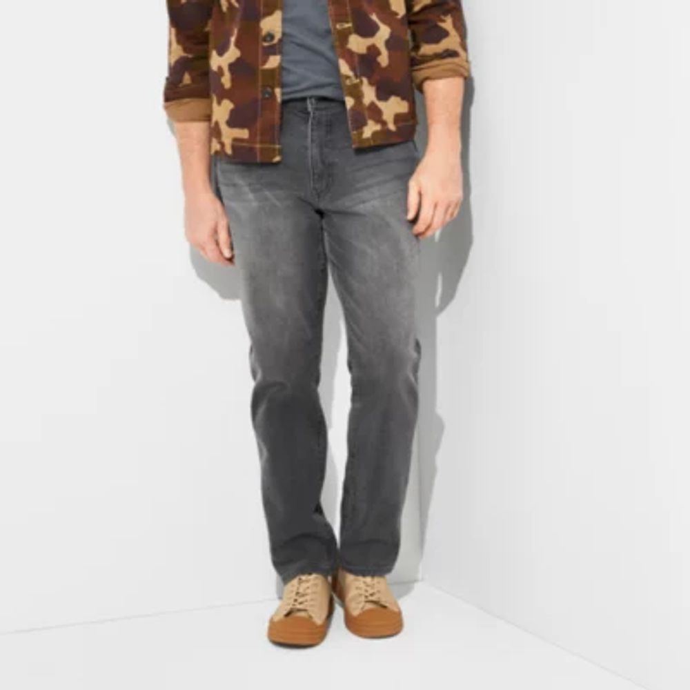 Mutual weave Mens Stretch Fabric Tapered Leg Athletic Fit Jean ...