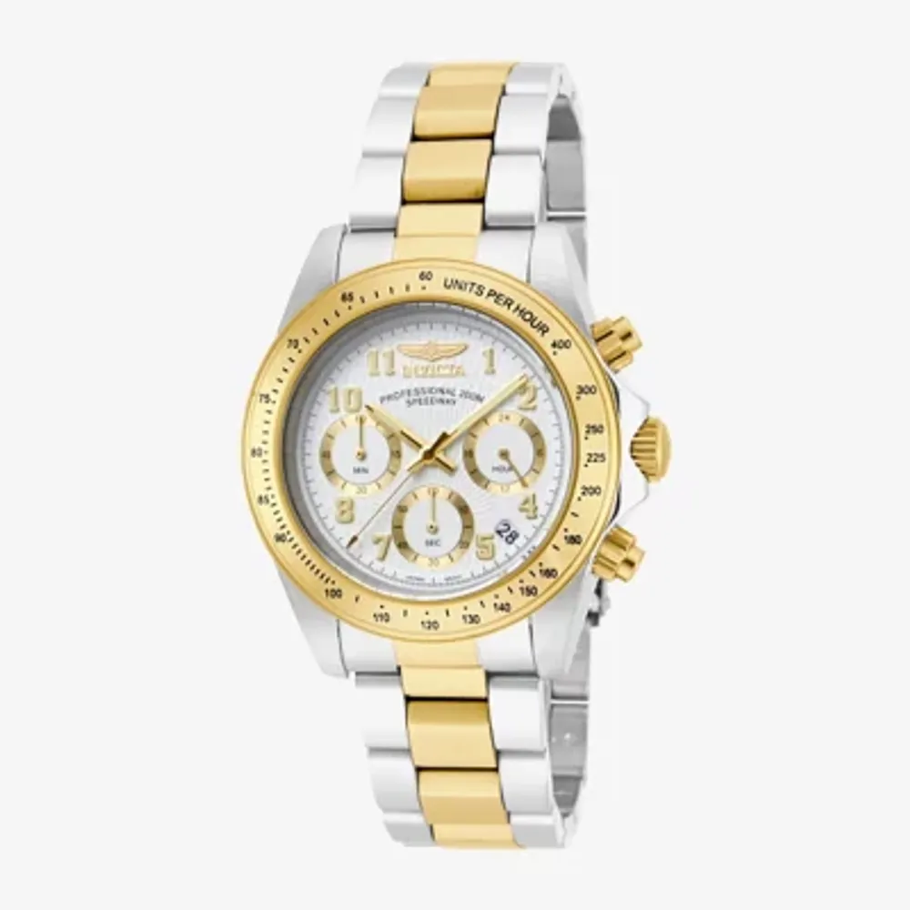Invicta Speedway Mens Chronograph Two Tone Stainless Steel Bracelet ...