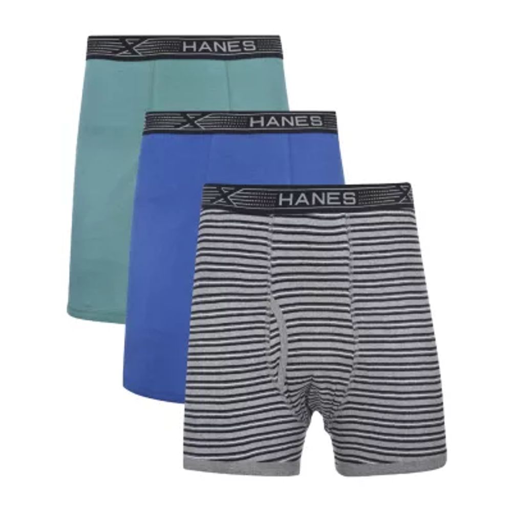 Hanes X-Temp Big Mens 3 Pack Boxer Briefs | Hamilton Place