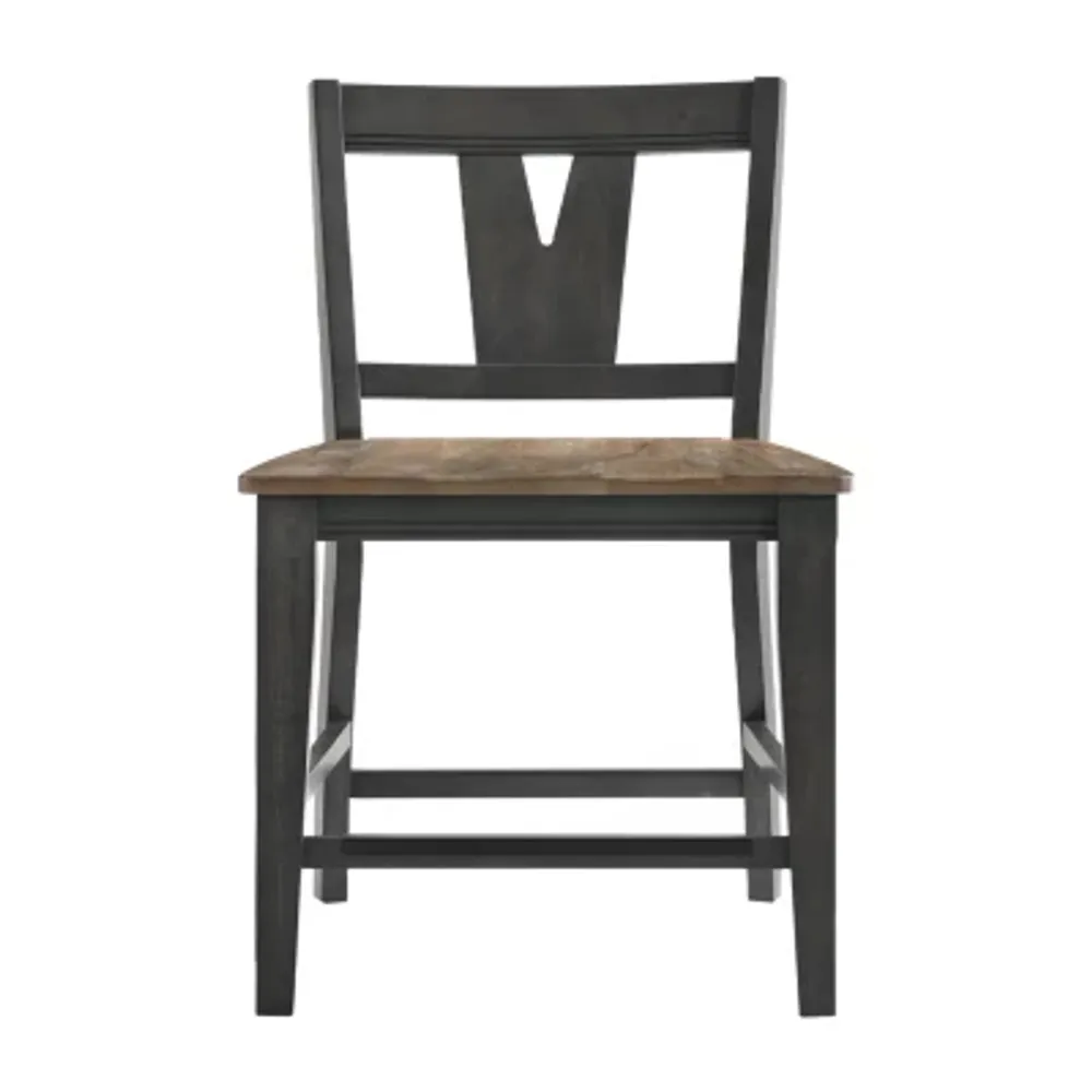ASSTD NATIONAL BRAND Napa Splat Back 2-pc. Counter Height Stool ...