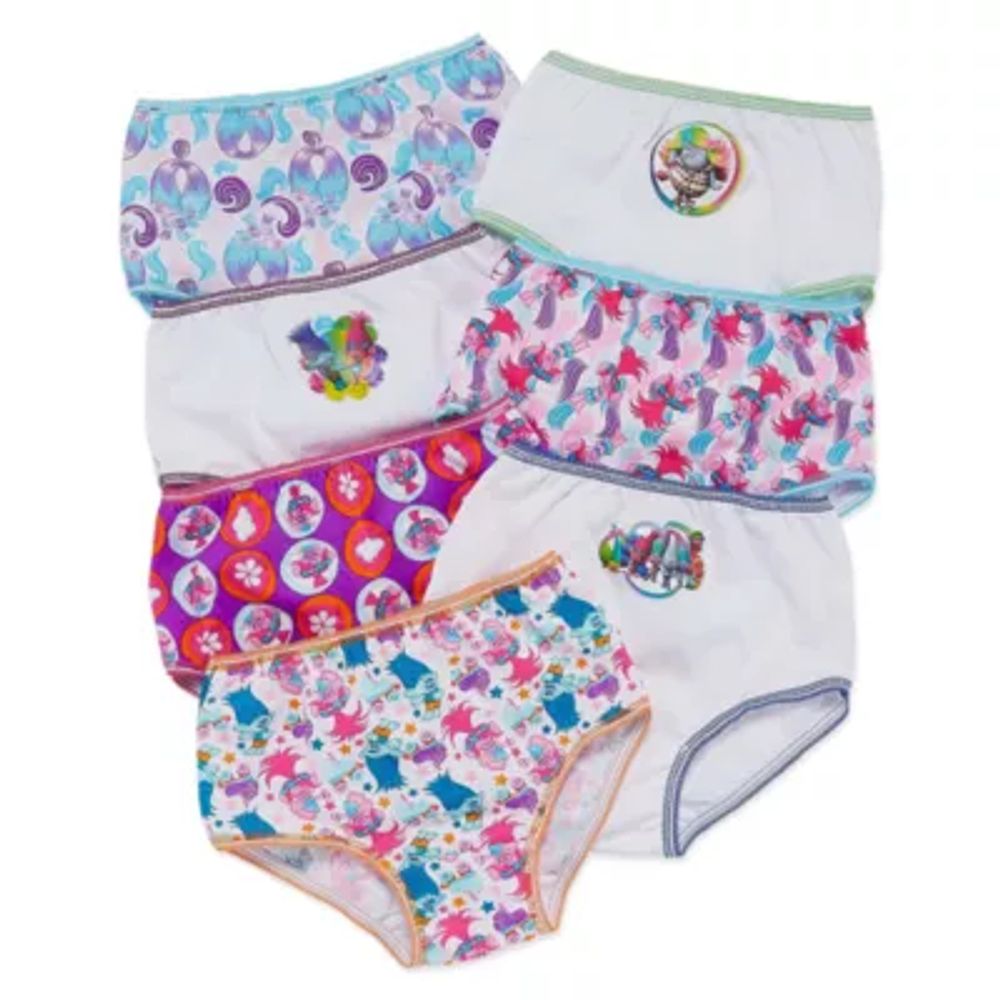LICENSED PROPERTIES Little Girls Trolls 7 Pack Brief Panty | Hamilton Place