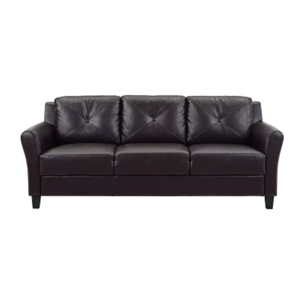 ASSTD NATIONAL BRAND Larson Roll-Arm Sofa in Java | Hamilton Place