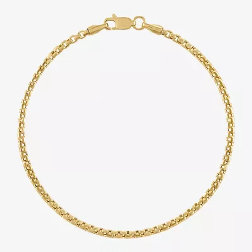 FINE JEWELRY 14K Gold Solid Box Chain Bracelet | Hamilton Place