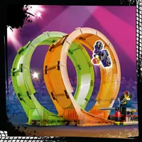 LEGO City Stuntz Double Loop Stunt Arena 60339 Building Set (598 Pieces ...