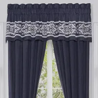 Five Queens Court Shelburne Rod Pocket Tailored Valance | Hamilton Place