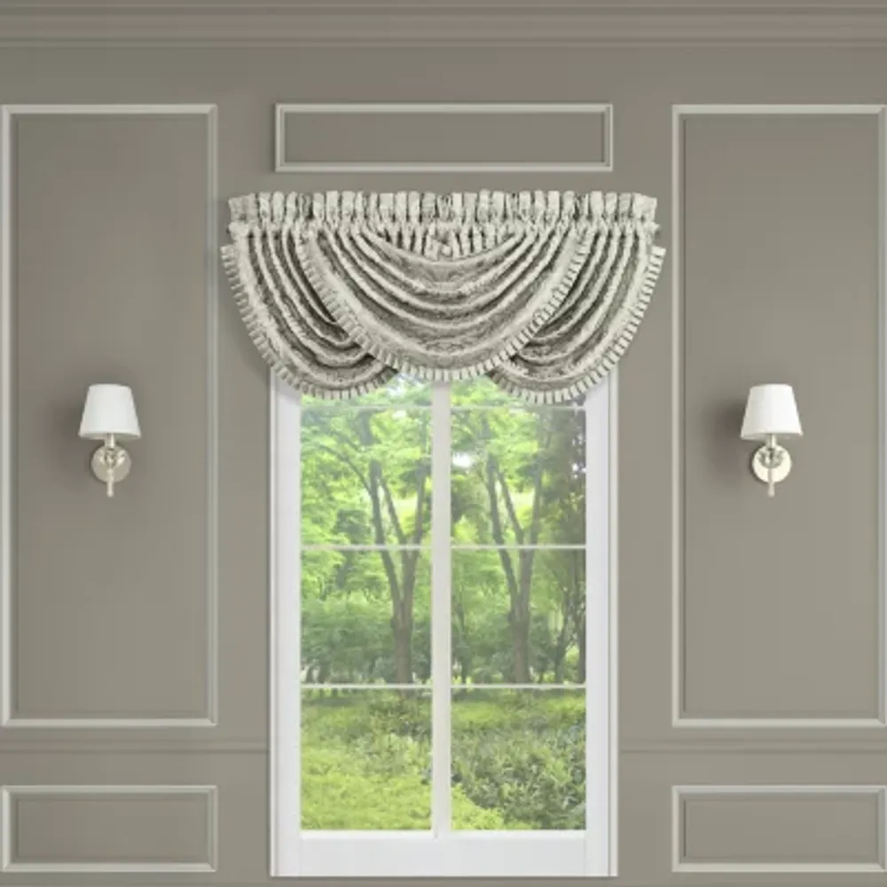 Queen Street Lawrence Rod Pocket Waterfall Valance | Plaza Las Americas