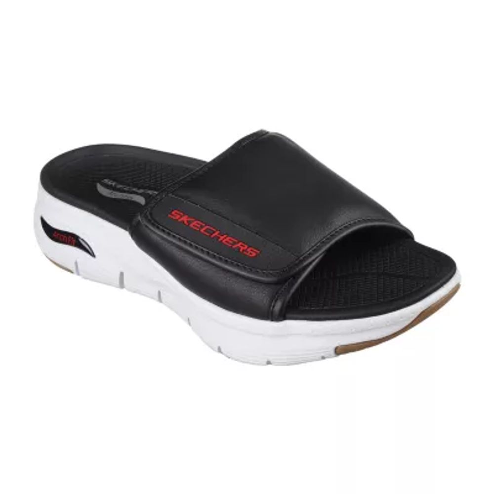 Skechers Mens Arch Fit Day Trip Slide Sandals | Alexandria Mall