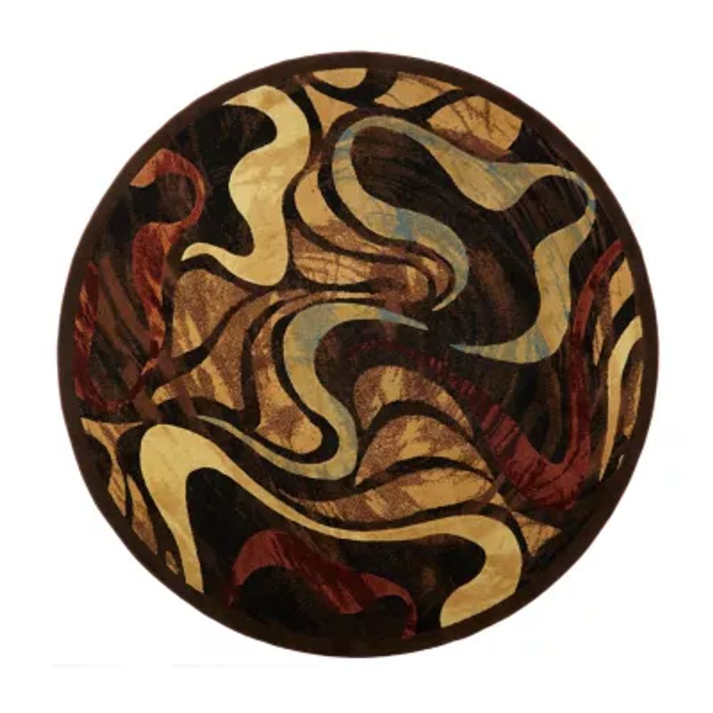 Home Dynamix Picasso Abstract Round Area Rugs | Hamilton Place