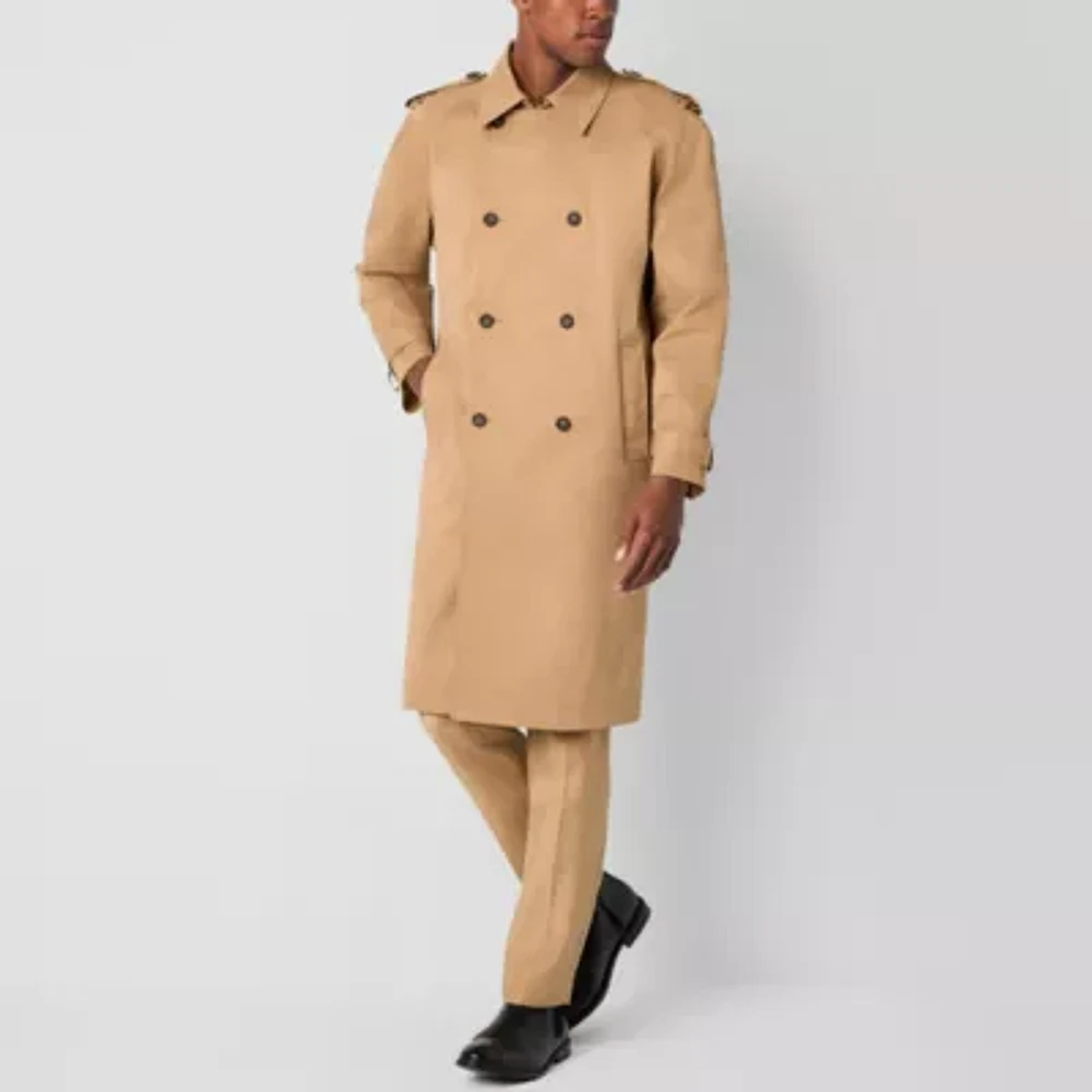 J. Ferrar Mens Midweight Trench Coat | Hamilton Place
