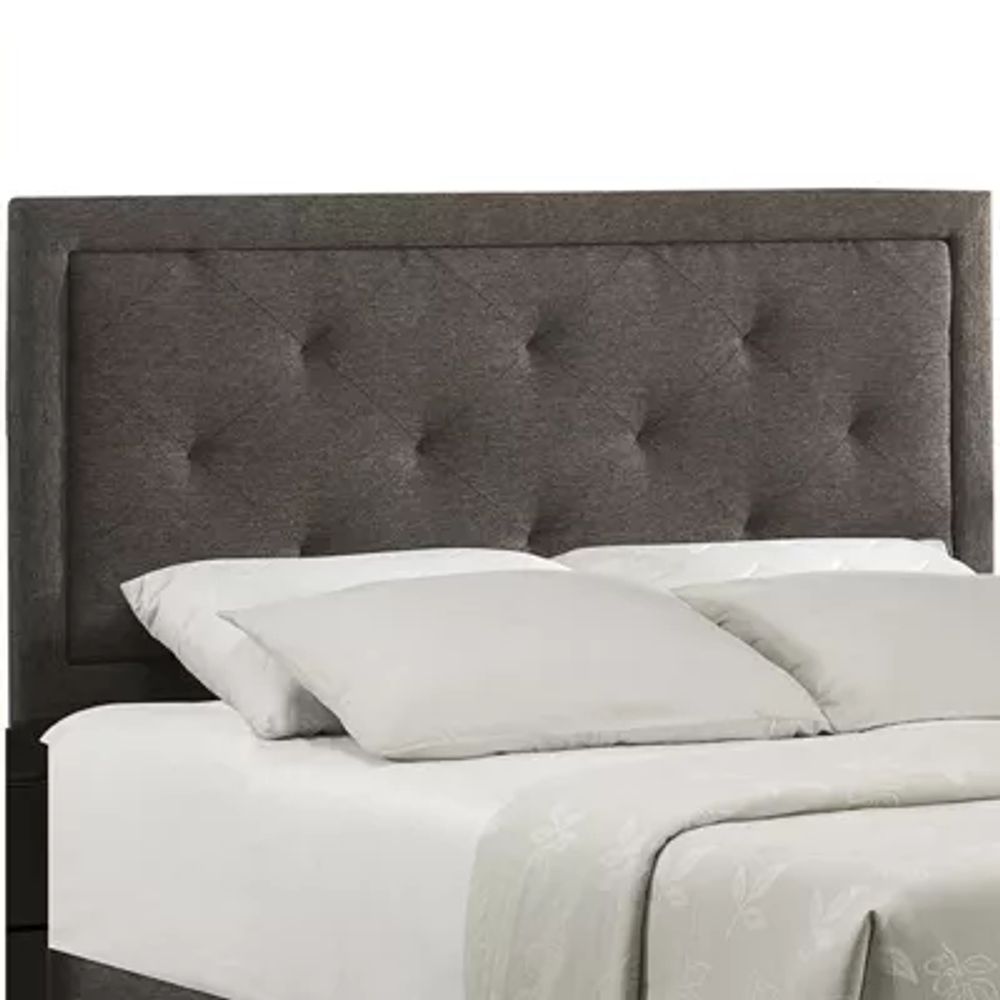 ASSTD NATIONAL BRAND Beckett Upholstered Tufted Headboard | Plaza Las ...