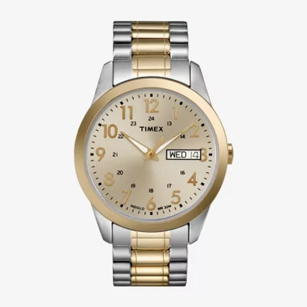 Timex Mens Two Tone Stainless Steel Expansion Watch T2m935 | Hamilton Place