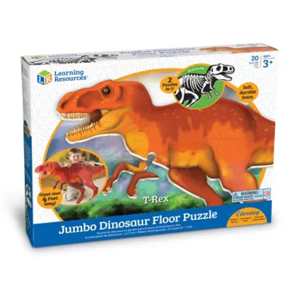 Learning Resources Jumbo Dinosaur Floor Puzzle - T-Rex Discovery Toy ...