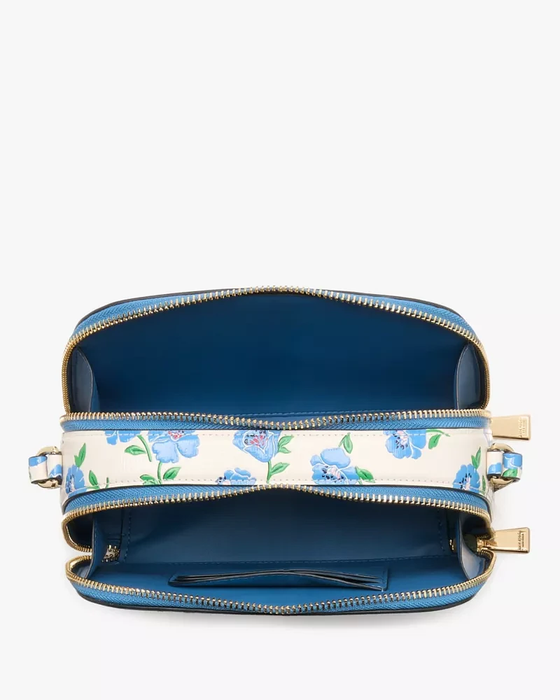 Kate Spade Devin Springtime Blooms Double Zip Dome Crossbody | Mall of ...