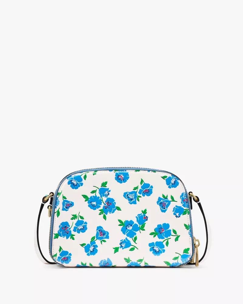Kate Spade Devin Springtime Blooms Double Zip Dome Crossbody | Mall of ...