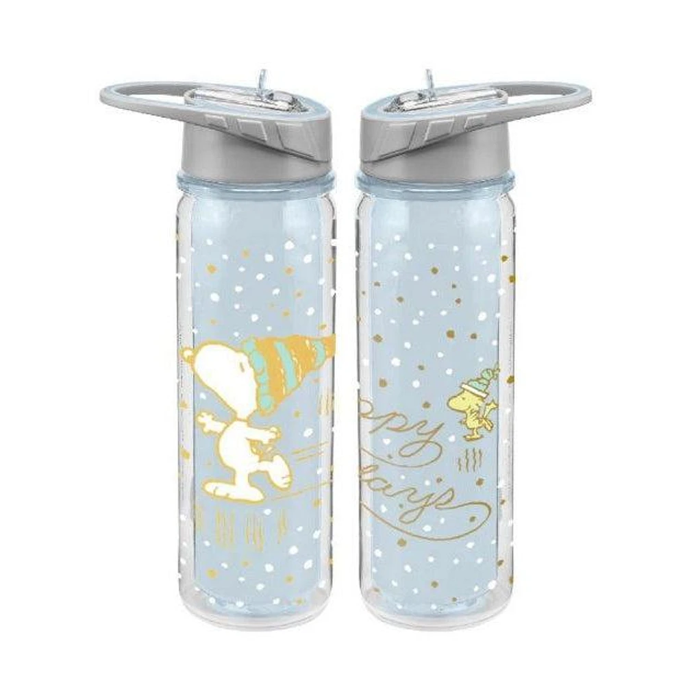 Bio World Peanuts Snoopy Happy Holidays 16 oz. Water Bottle | Mall of ...