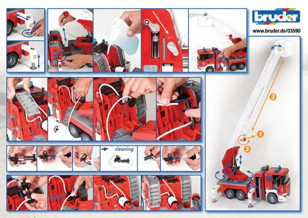 Bruder Scania Fire Engine w/ Water Pump and Light & Sound | Mall of ...