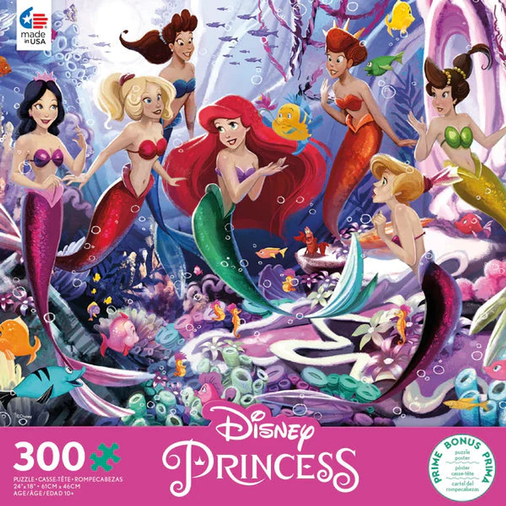 Ceaco Disney Princesses - Ariel and her Sisters - 300 Piece Puzzle ...