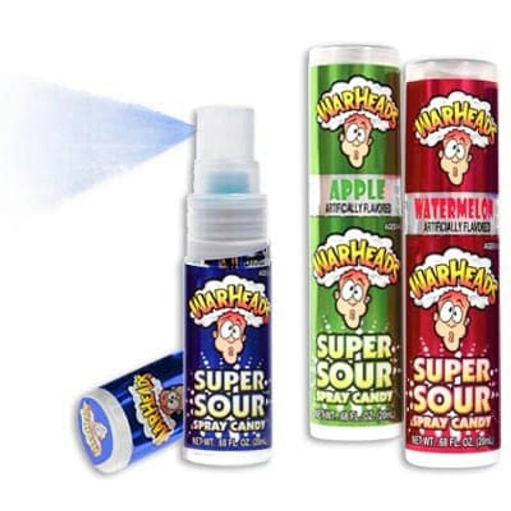 Impact Confections Warheads Super Sour Spray Candy Assorted Flavors ...