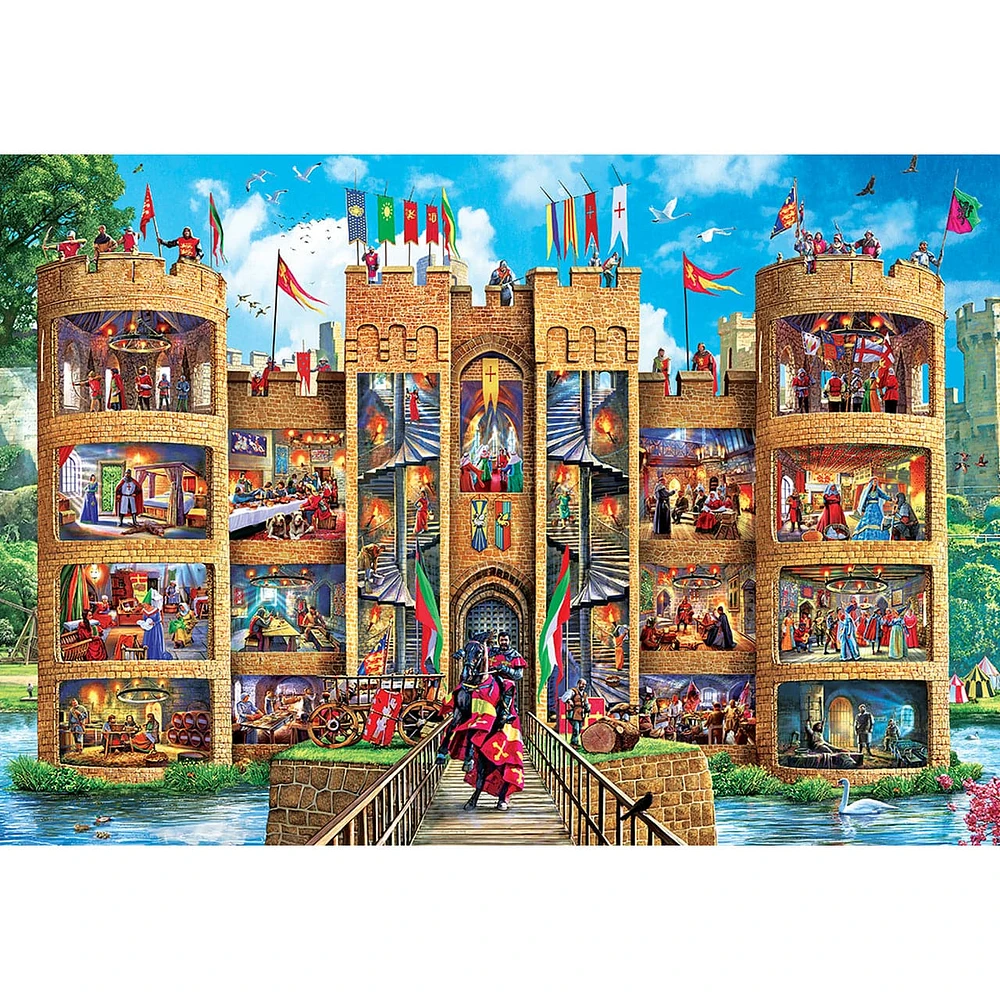MasterPieces Cutaways - Medieval Castle - 1000 Piece EZGrip Puzzle ...