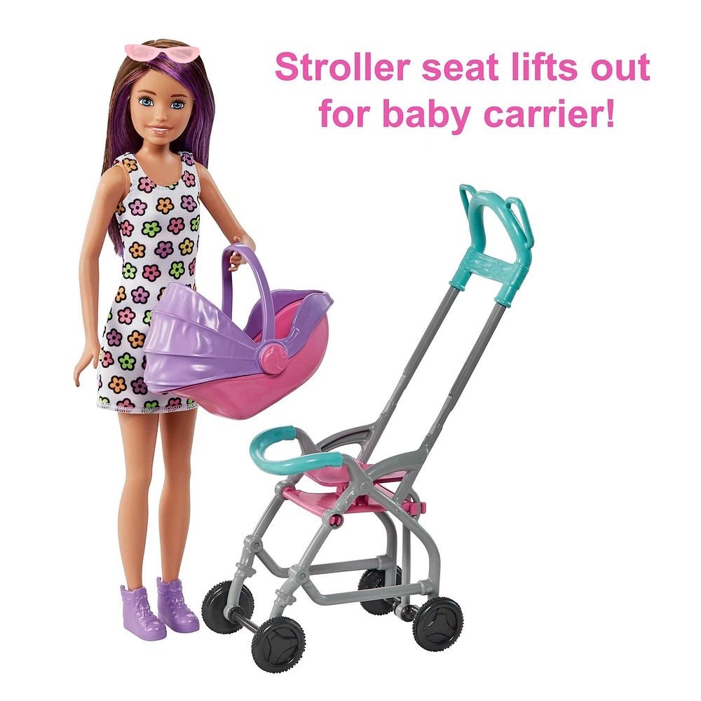 Mattel Barbie Skipper Babysitters Inc Doll and Stroller Playset | Mall ...