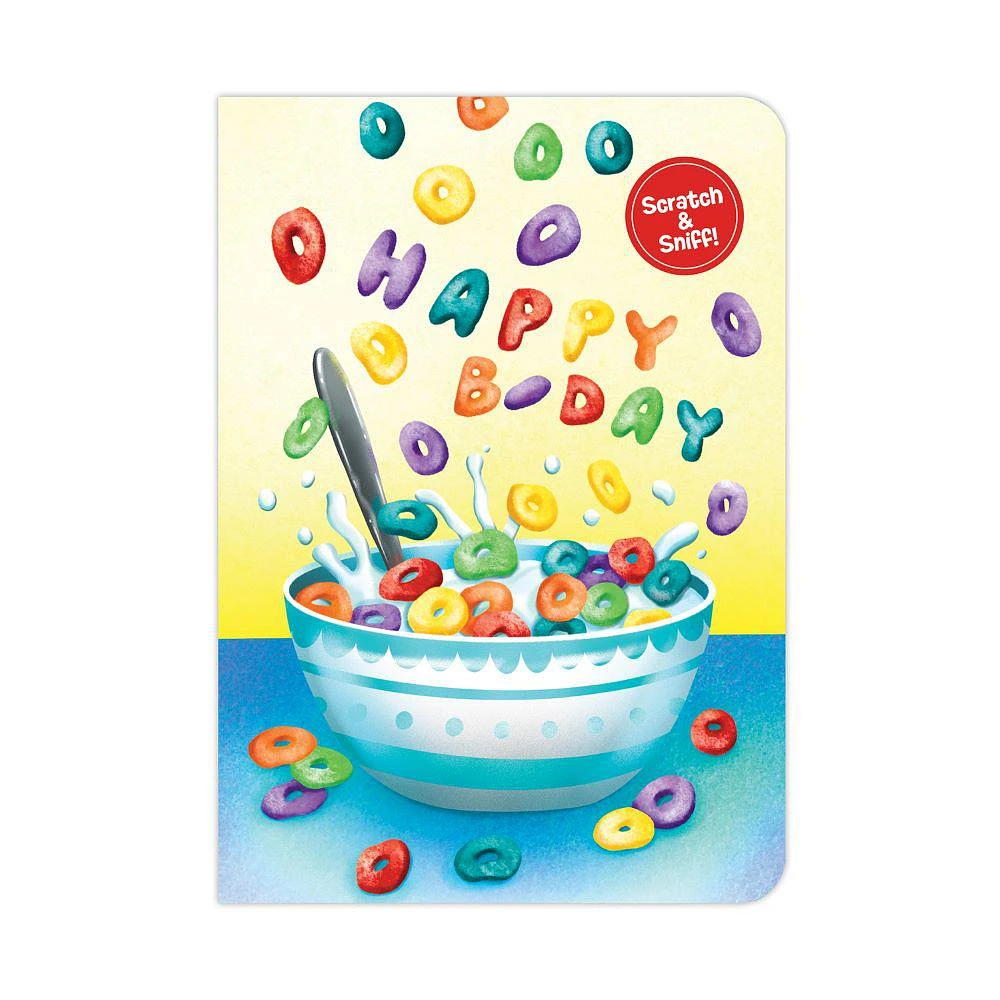 Peaceable Kingdom Scratch & Sniff Birthday Card - Fruity Cereal | Mall ...