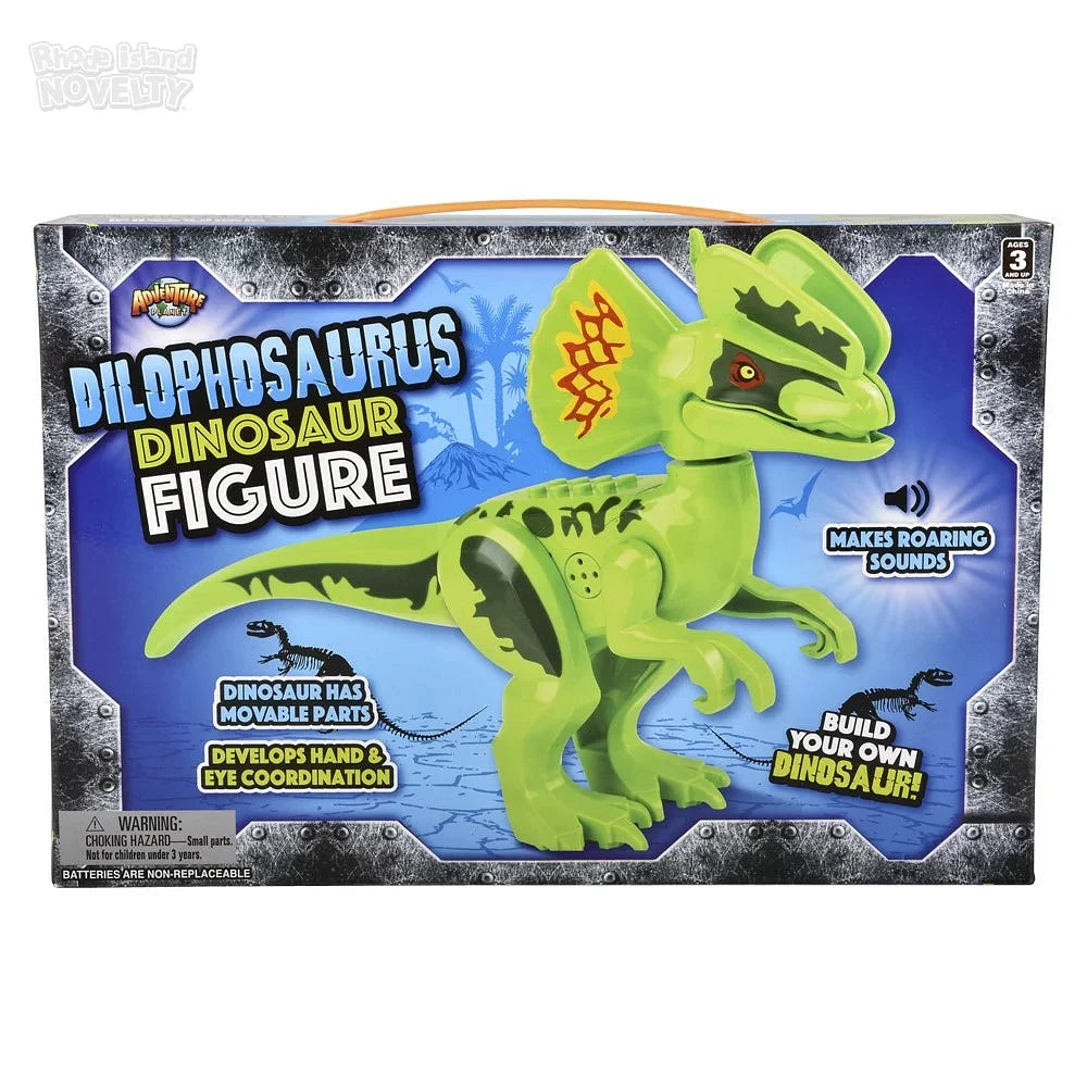 The Toy Network Blocks Dilophosaurus Roaring Dinosaur Building Block ...