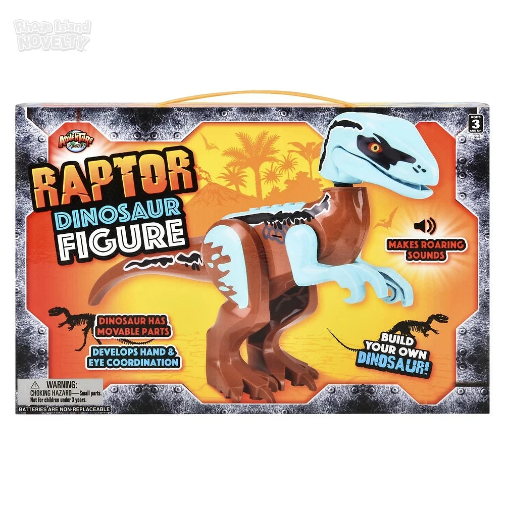 The Toy Network Blocks Velociraptor Roaring Dinosaur Building Block ...
