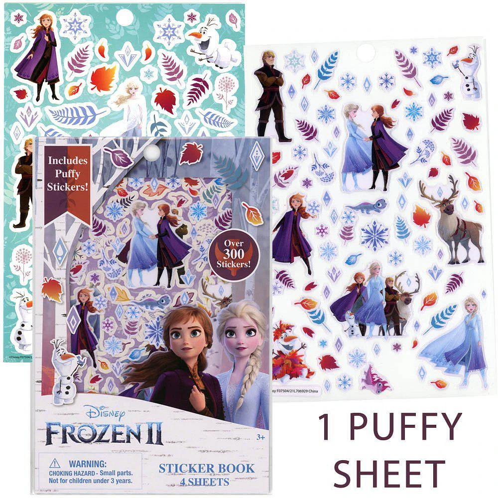 United Party Frozen Sticker Book with Puffy Stickers 4 Sheet | Mall of ...