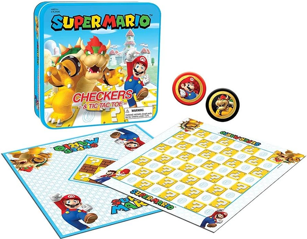 USAopoly CHECKERS & TIC TAC TOE: Super Mario | Mall of America®