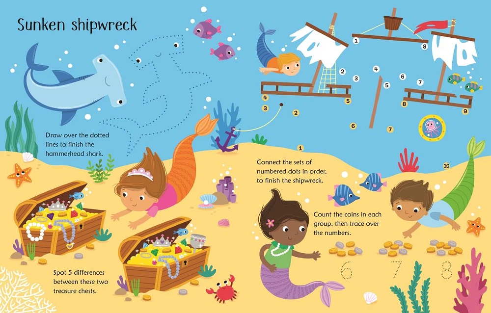 Usborne Books Wipe-Clean Mermaid Activities | Mall of America®