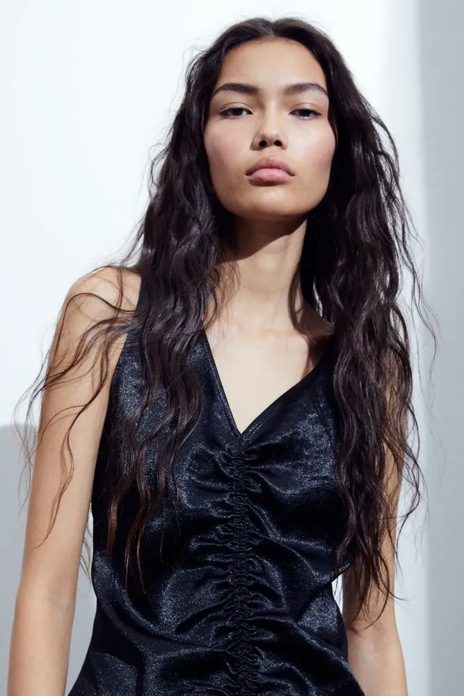 H&M Ruched Satin Top | Hamilton Place