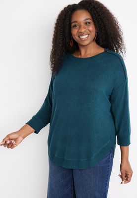 Maurices Haven Colorblock Boat Neck Fleece Sweatshirt | Mall of America®
