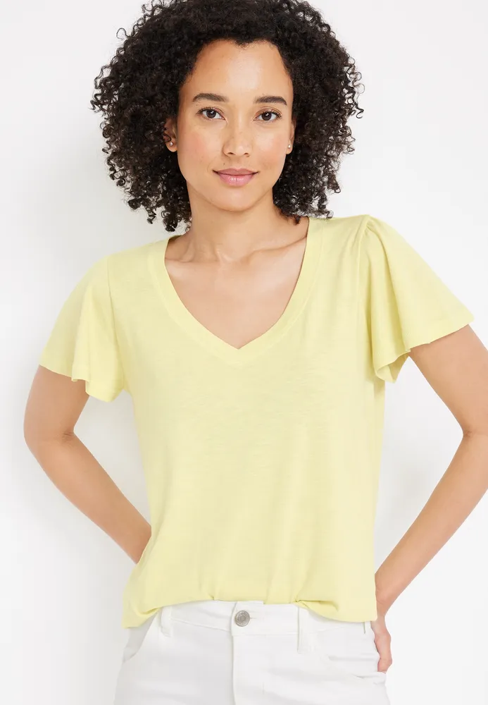 Maurices 24/7 Waverly Flutter Sleeve Tee | Mall of America®