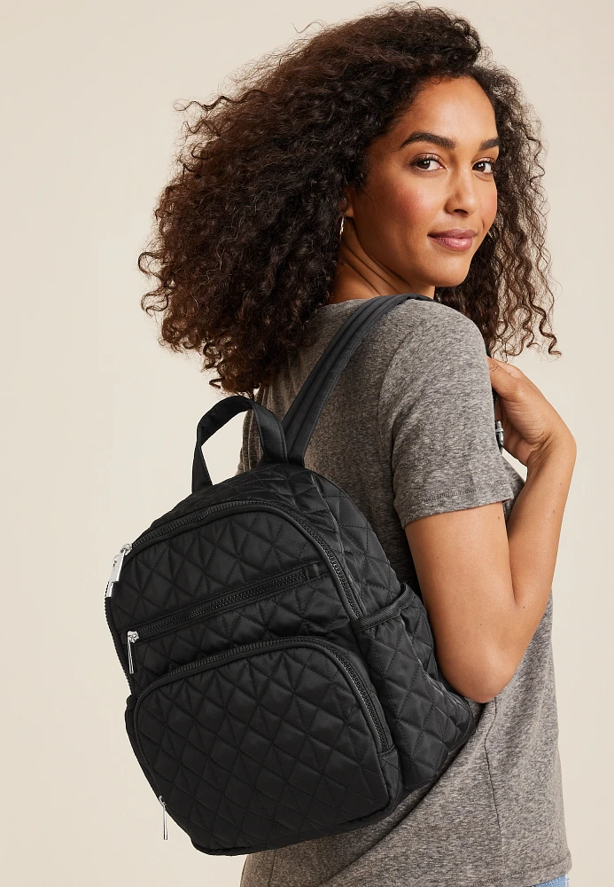 Maurices Black Quilted Backpack | Hamilton Place