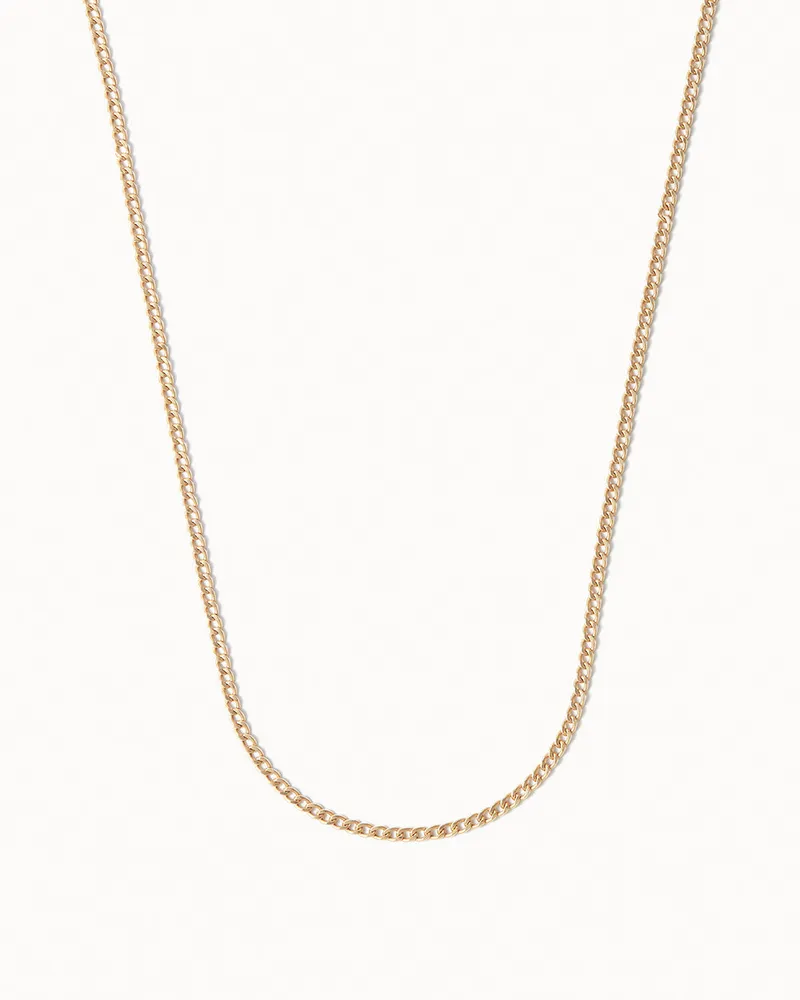 Solid Gold Fine Curb Chain | King's Cross