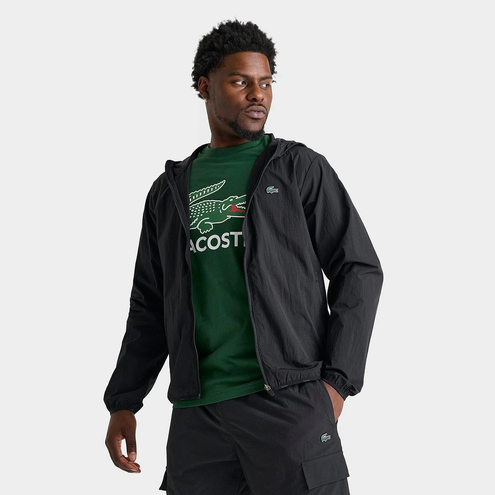 LACOSTE Men's Lacoste Woven Full-Zip Jacket | Westland Mall LACOSTE Men's Lacoste Woven Full-Zip Jacket | Westland Mall