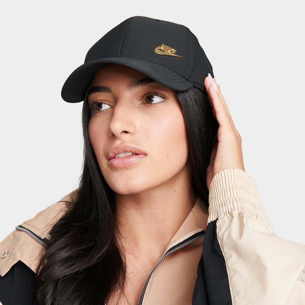 Nike Dri-FIT Club Structured Metal Logo Strapback Hat | Hamilton Place