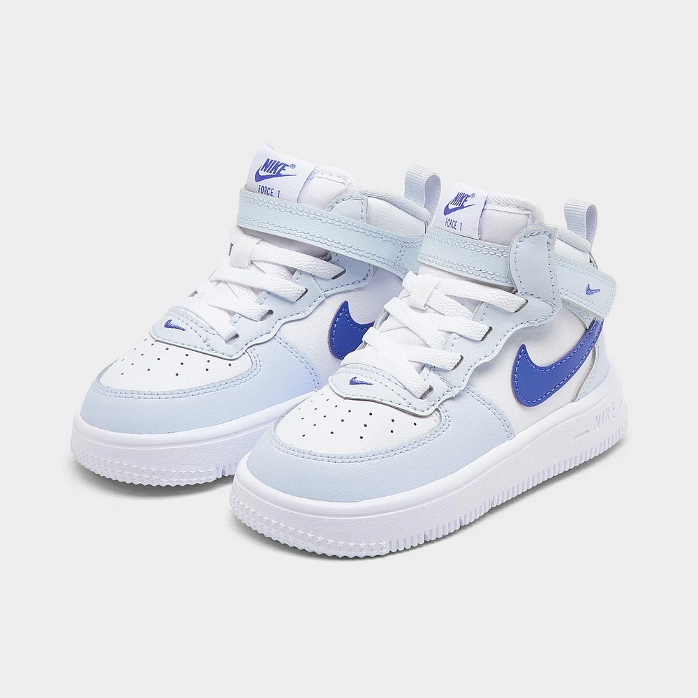 NIKE Kids' Toddler Nike Force 1 Mid EasyOn Casual Shoes (4C-7C ...