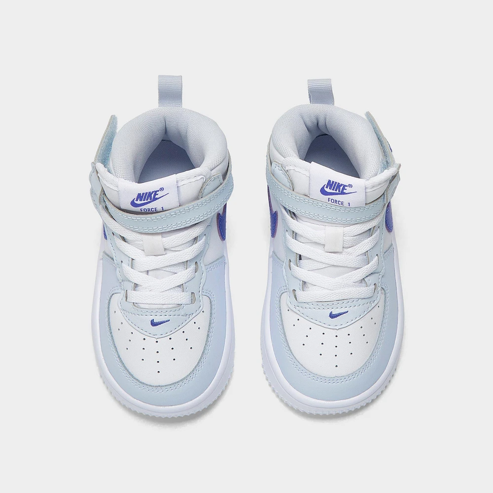 NIKE Kids' Toddler Nike Force 1 Mid EasyOn Casual Shoes (4C-7C ...
