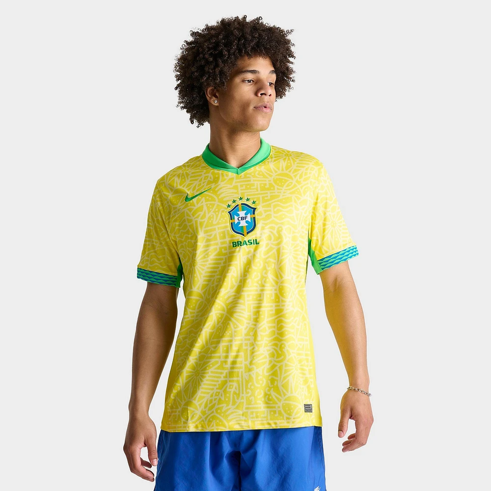 NIKE Men's Nike Brazil 2024 Stadium Home Dri-FIT Replica Soccer Jersey ...