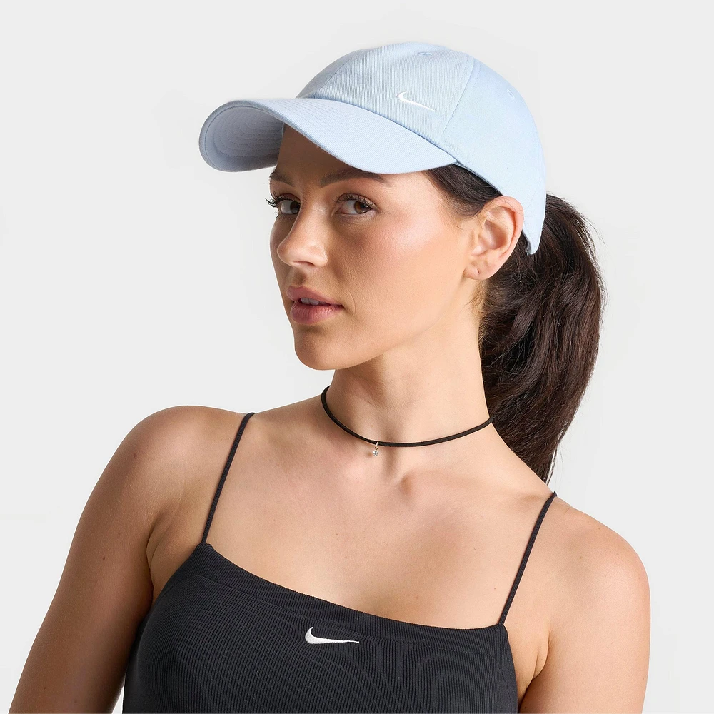 Nike Club Small Swoosh Unstructured Strapback Hat | Hamilton Place