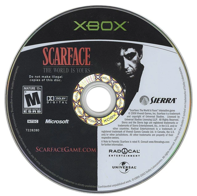 Vivendi Games Scarface: The World is Yours - Xbox at Hamilton Place in ...